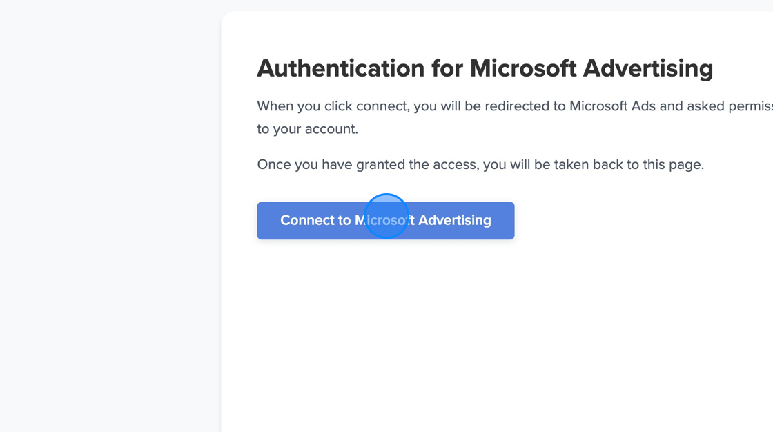 How to connect Microsoft Bing Ads to ProfitMetrics